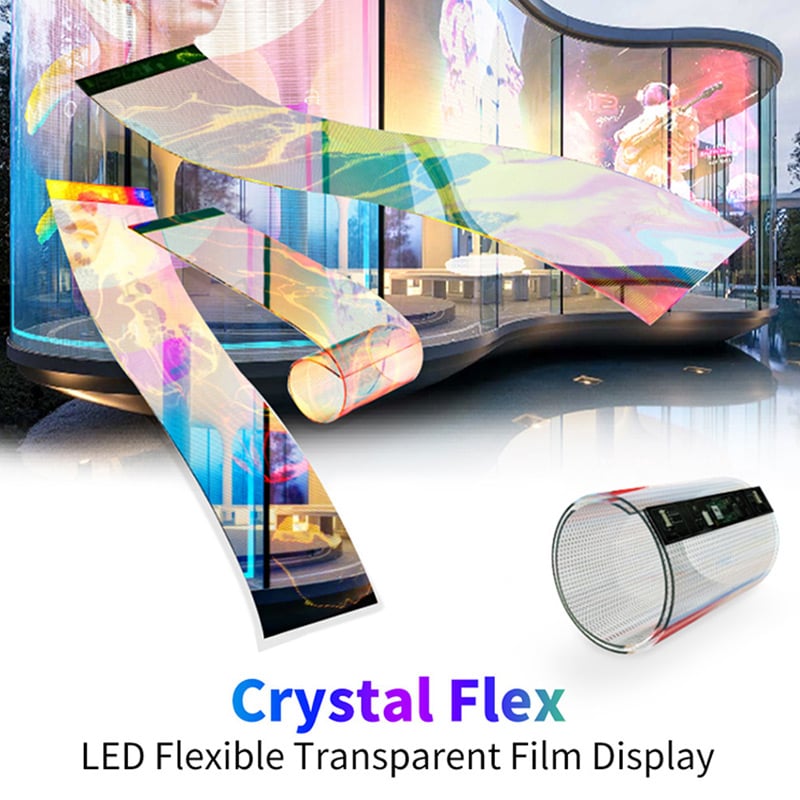 On Glass Transparent Flexible LED Film Screen - Innovative Visual ...